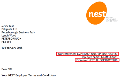 Finding my employer and delegate ID | NEST Employer Help Centre