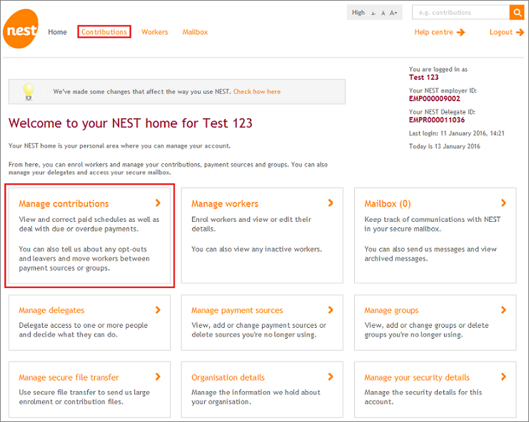 Mark member as left employment via your account | Nest pensions