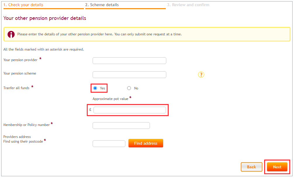 Transnferring money into Nest | Nest pensions