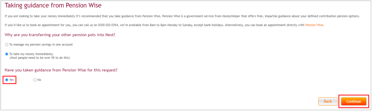 Transnferring money into Nest | Nest pensions